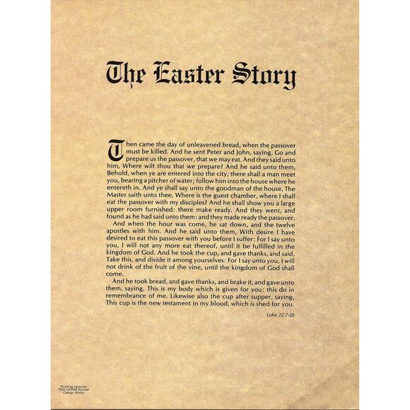 None and/or Unknown | Other | The Easter Bible Story Luke 2272 970s ...